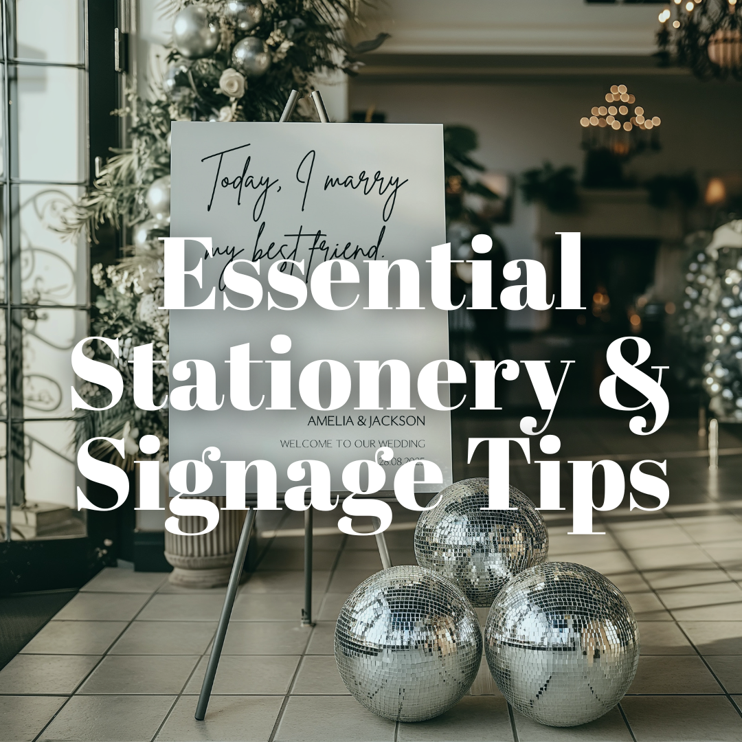 Essential Wedding Stationery and Signage Tips – Little Perfections