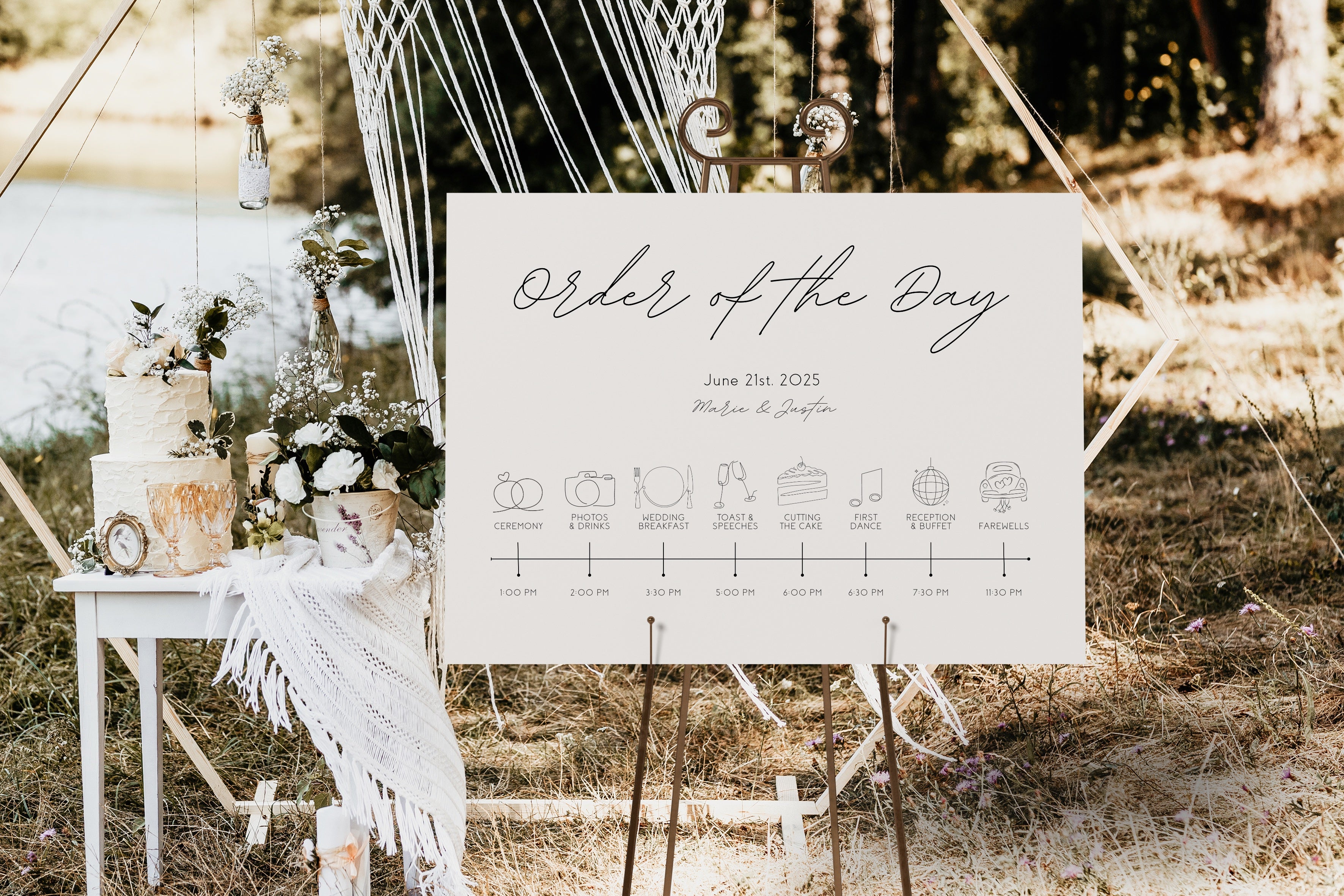Dreamy Order Of The Day Sign – Little Perfections